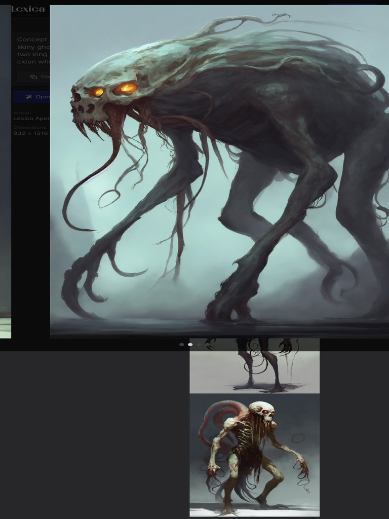 Digital Concept Art: Ghostly Monster Design | PDF