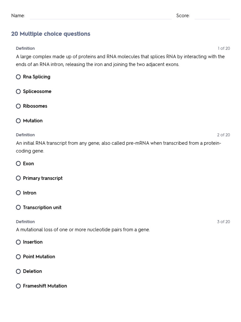 AP Bio Chapter 14 - Gene Expression - From Gene To Protein - Quizlet ...
