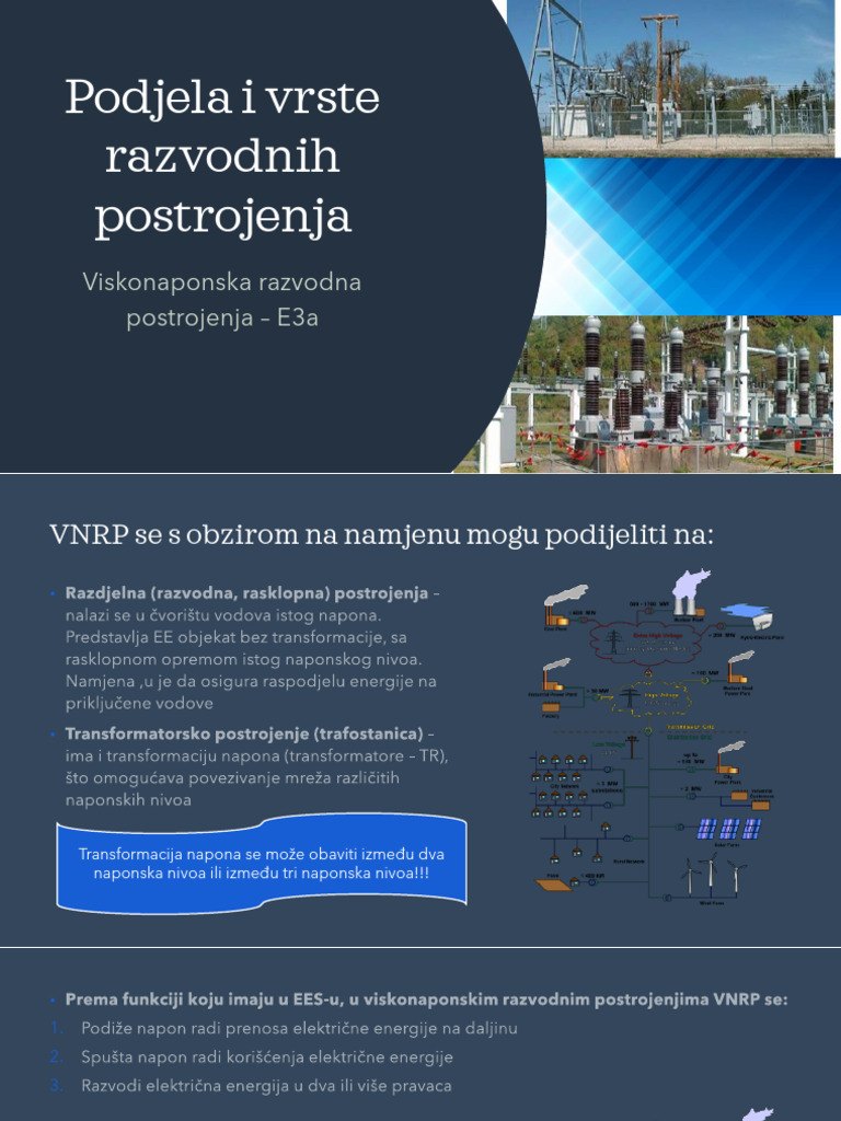 Predavanje _ Podjela i vrste razvodnih postrojenja 1 | PDF