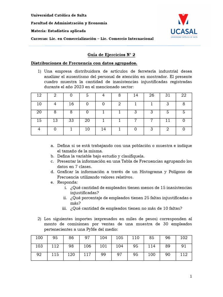 Guia TP 2-2024 - Corregido V2_95ec5c520f65e8061d383948ce0a4dd0 | PDF | Histograma | Economias