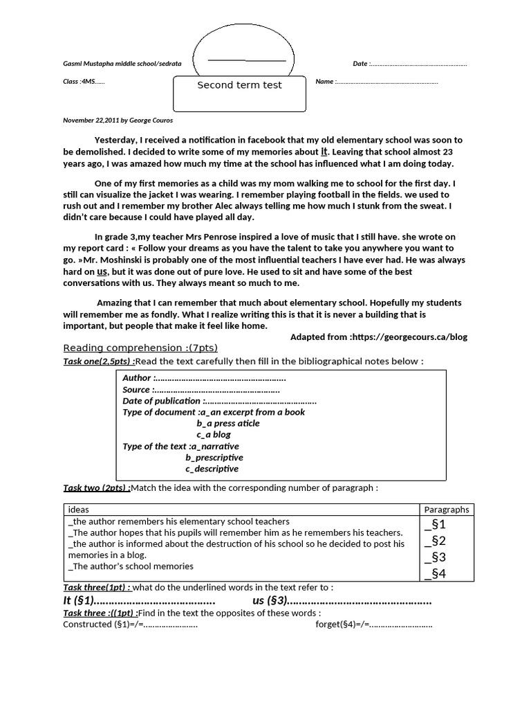 second term test | PDF