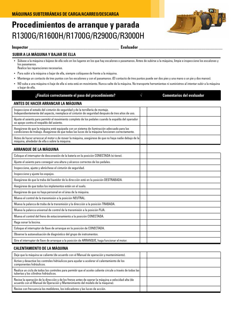 Máquinas Subterráneas Carga - Acarreo - Descarga - Procedimientos de ...