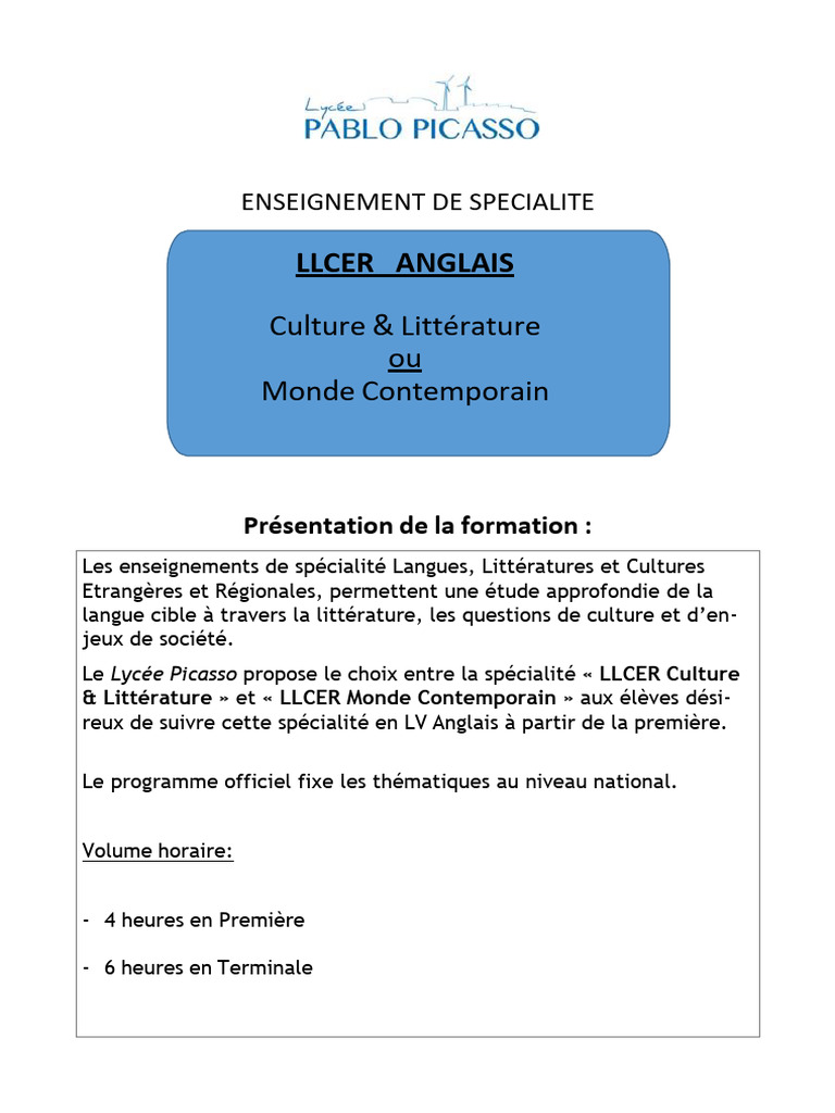 Programme LLCER Anglais 2026 | PDF | Enseignement des Arts libéraux