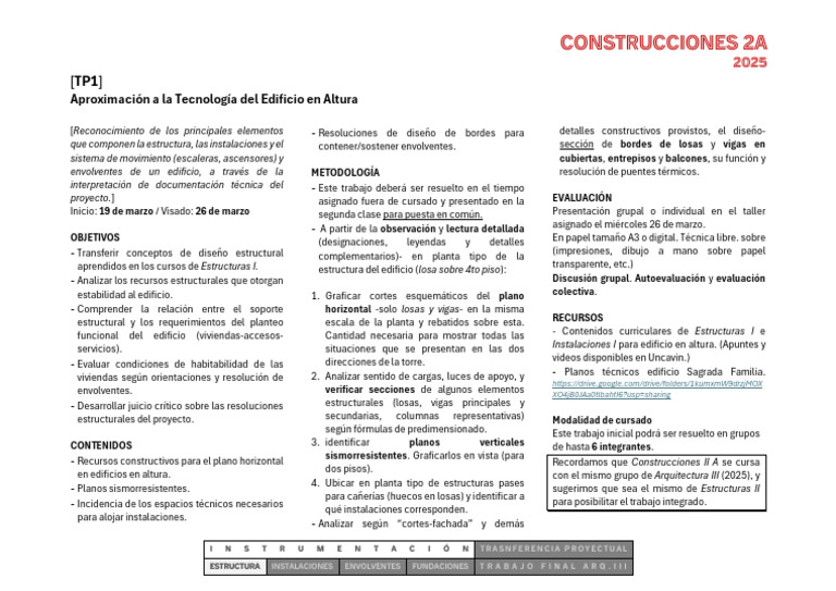 C2a TP1 2025 | PDF | edificio | Diseño