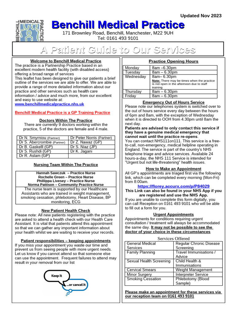 Patient Leaflet Revised Nov 23 | PDF | Medical Prescription | National ...