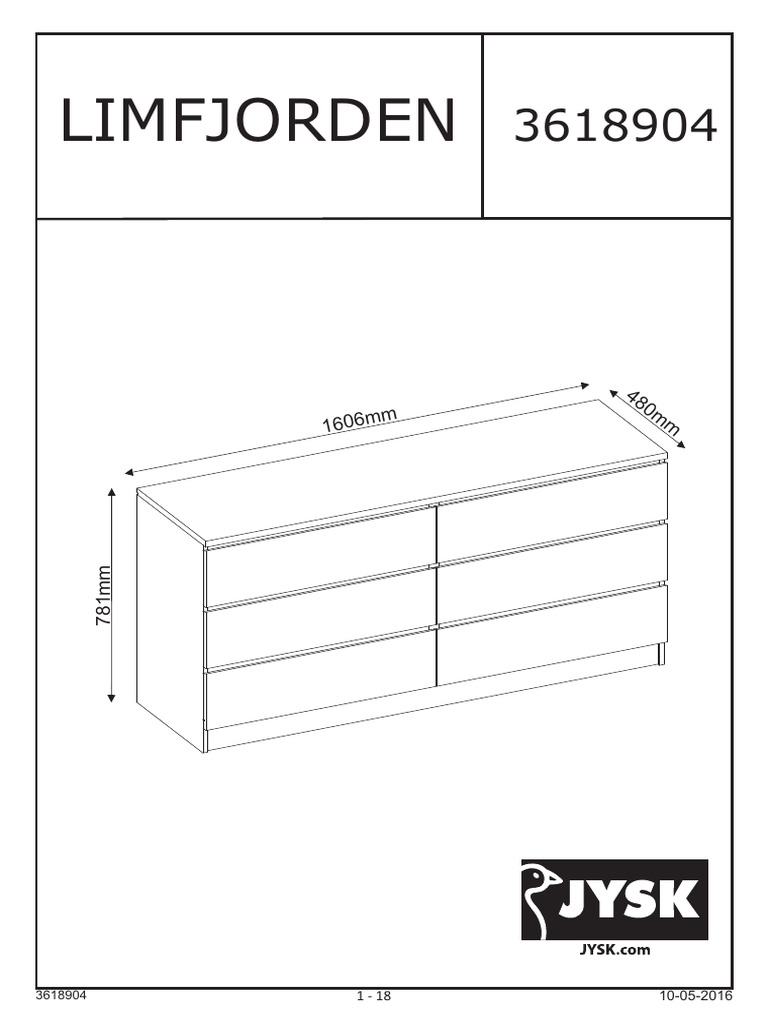 JYSK Limfjorden (161x78x48) Dresser | PDF