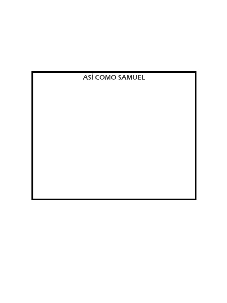 Así Como Samuel | PDF