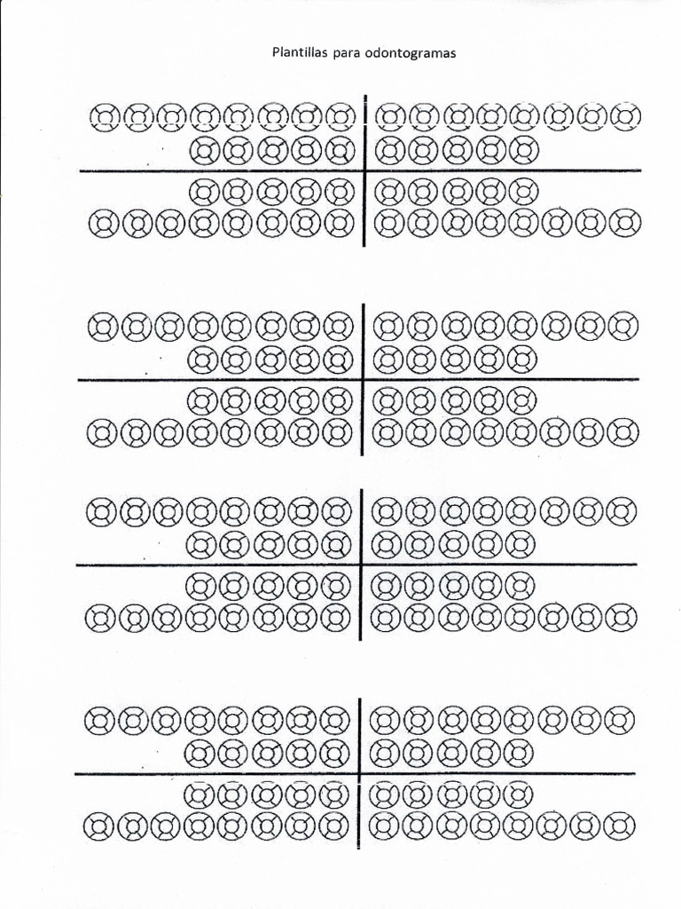 Plantillas de Odontogramas | PDF