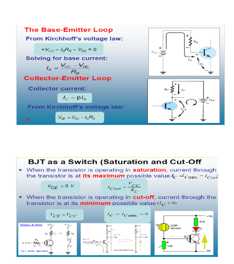 Summary 1 BJT Configuration and Regions 5 | PDF