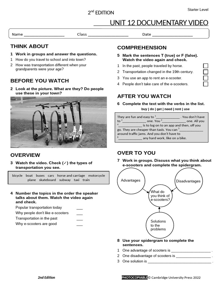 Exploring Transportation: E-Scooters Guide | PDF | Land Transport ...