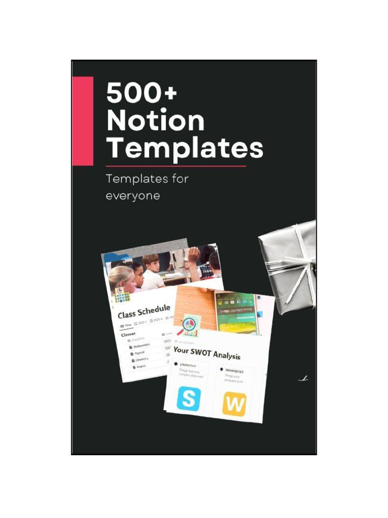 500+ Notion Templates for Productivity | PDF | Usability | Goal Setting