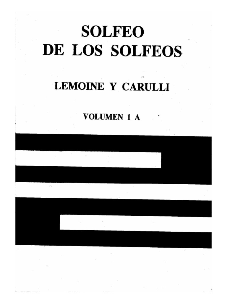 Solfeo de Los Solfeos Completo Volumen 1a | PDF