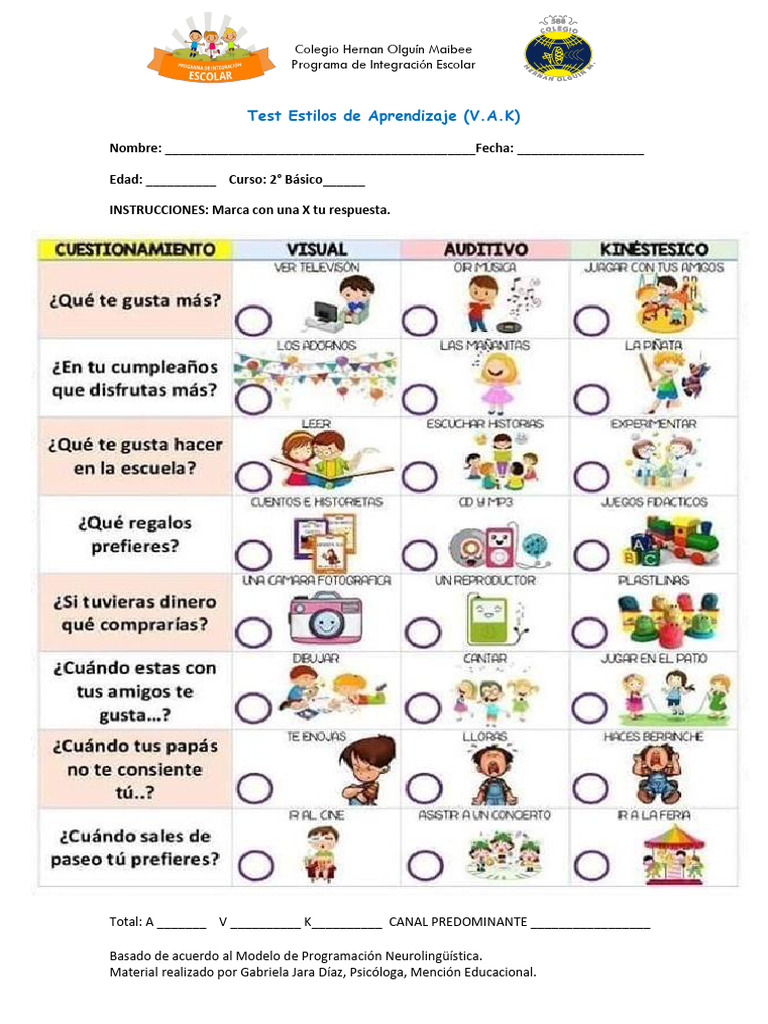 Vak 2°basicos | PDF