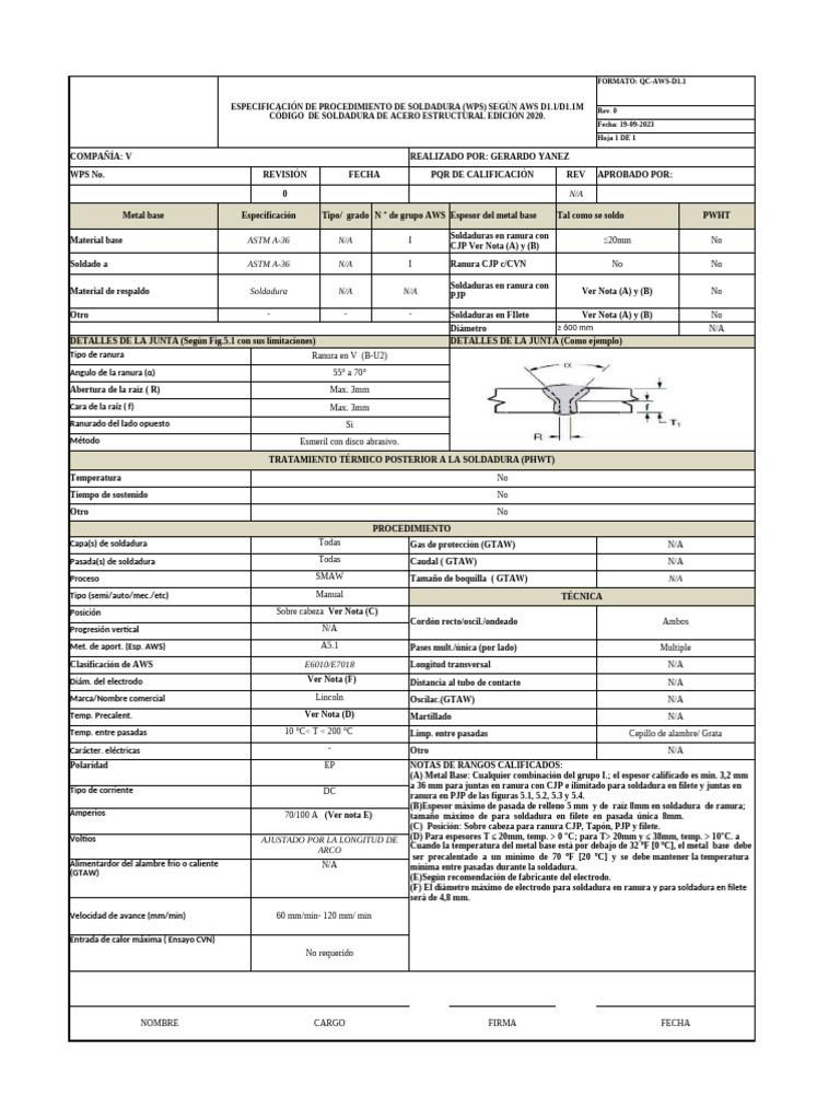 WPS Clase | PDF | Soldadura | Construcción