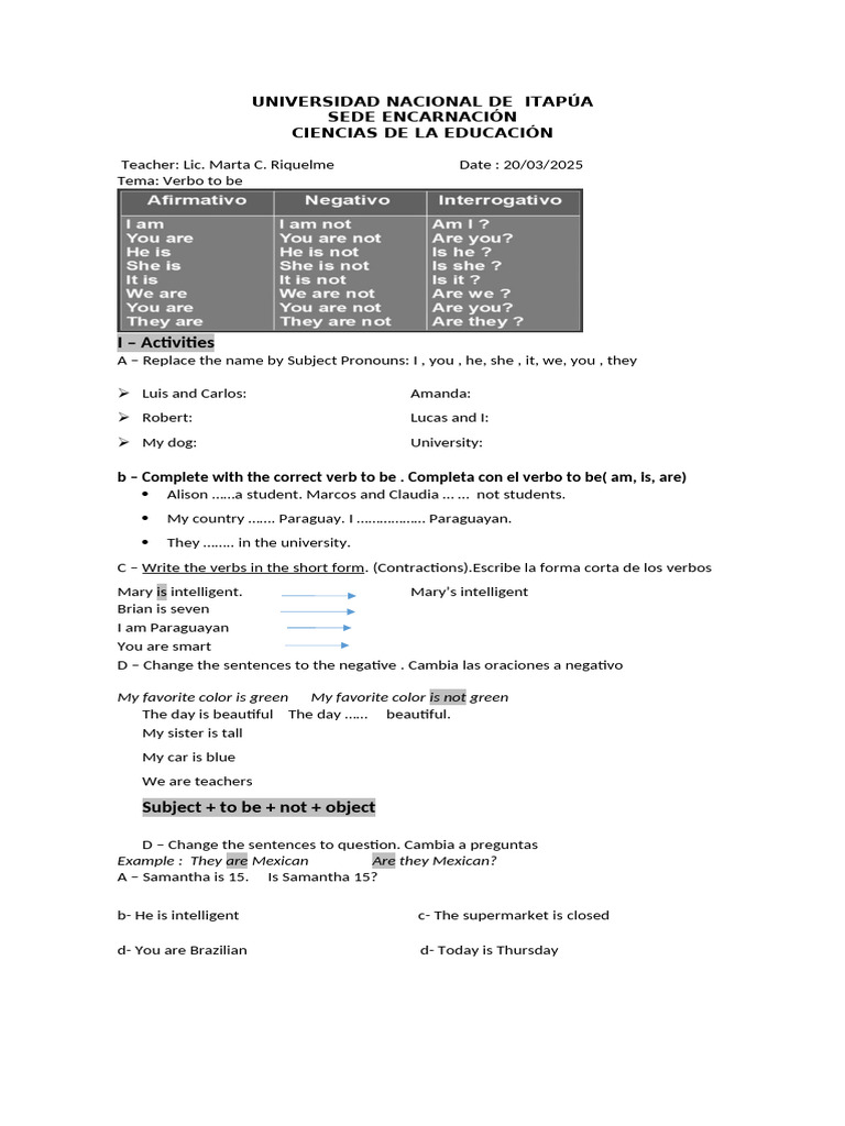 Class 2 _ Activities | PDF