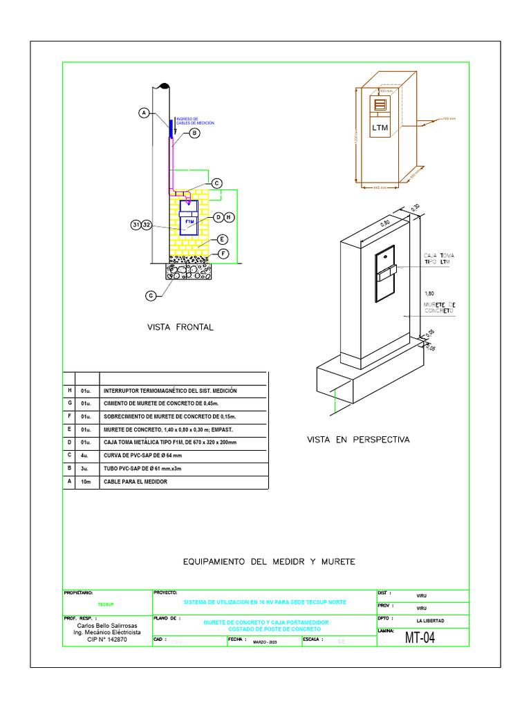 04 Lamina Detalle PMI Tecsup-Model | PDF