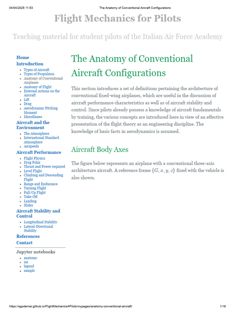 The Anatomy of Conventional Aircraft Configurations | PDF | Aircraft ...