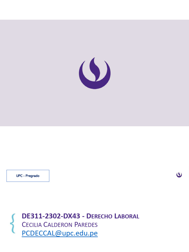 DE311_Derecho_Laboral_202302_Unidad 1 | PDF | Derecho laboral | Justicia