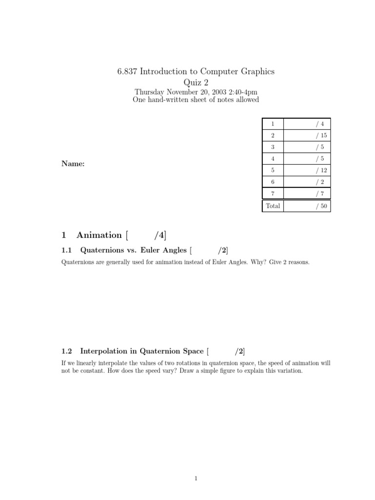 50aad24f5a60893aeb37a6be3fce55ff_MIT6_837F12_2003_qz_2 | PDF | Rendering (Computer Graphics ...