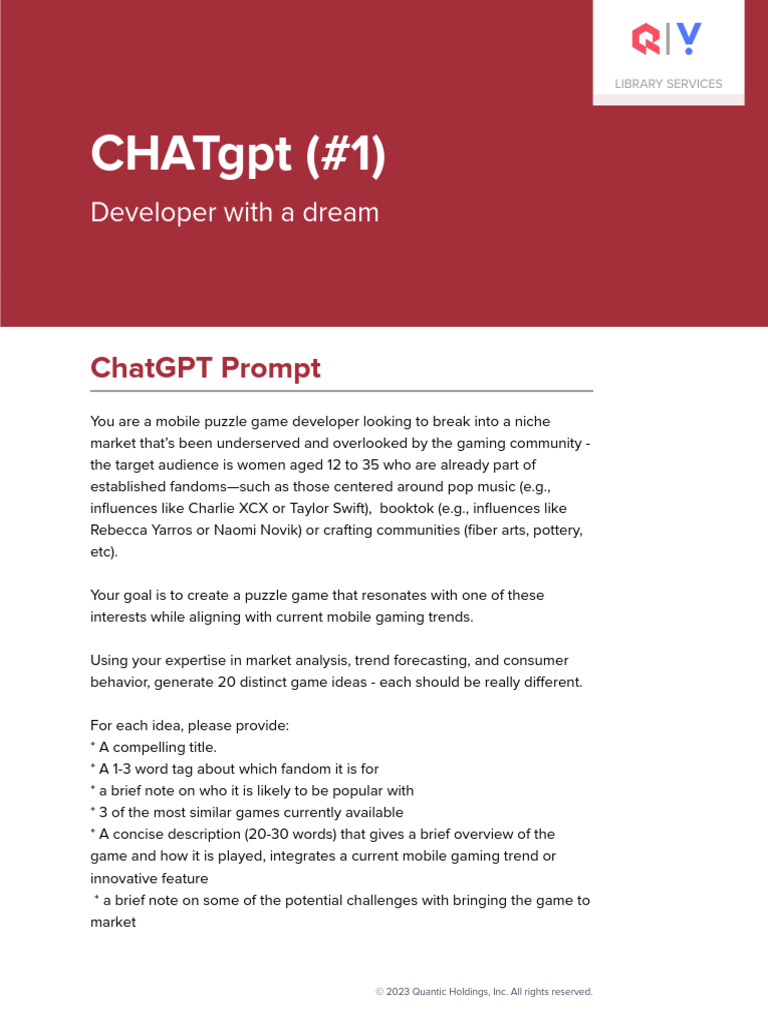 Quantic _ Valar Library Presetns Business Research With AI Examples ...