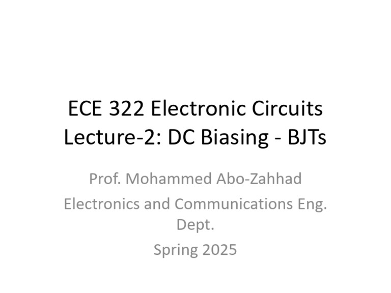 BJT_Biasing_Presentation1 | PDF