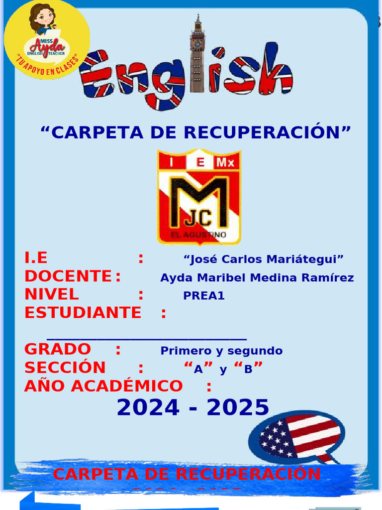 Prea1 - Carpeta de Recuperación 2024 | PDF