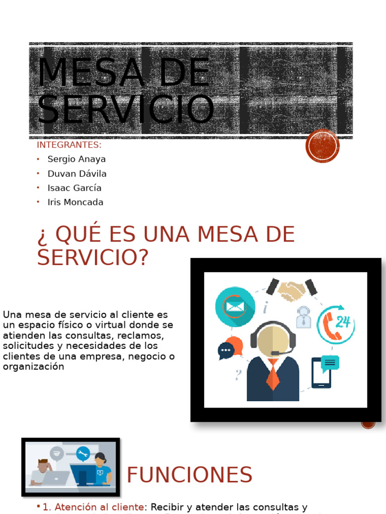 Mesa de Servicio: Funciones y Beneficios | PDF