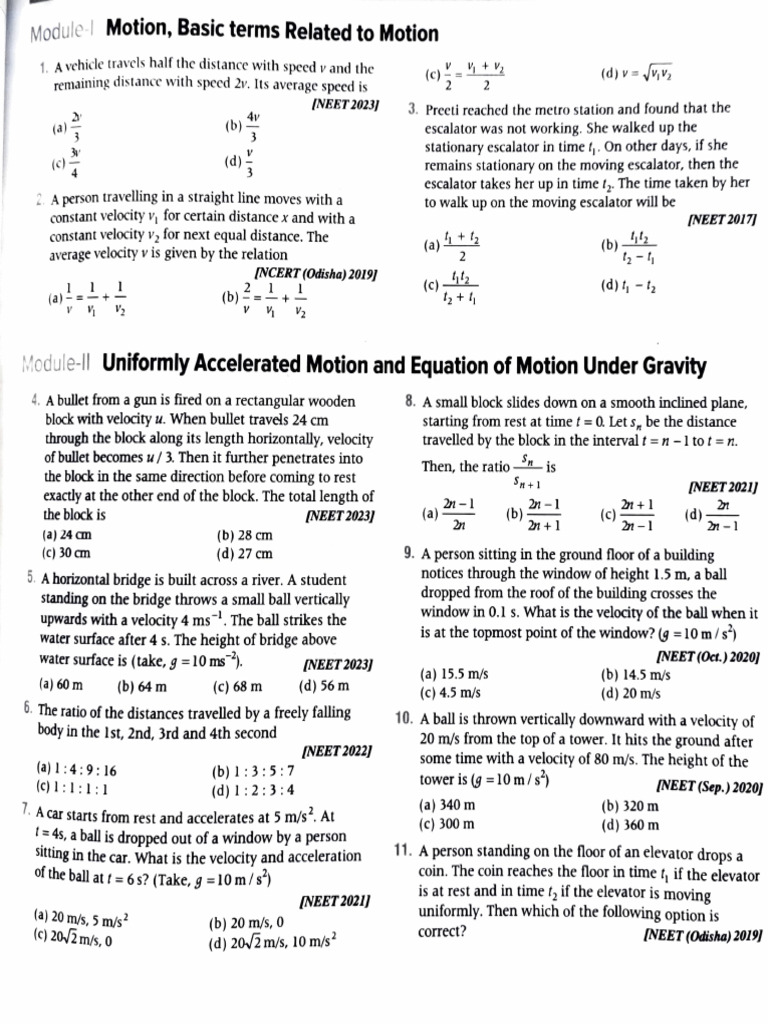 Motion Concepts and Problem Solving | PDF | Acceleration | Velocity