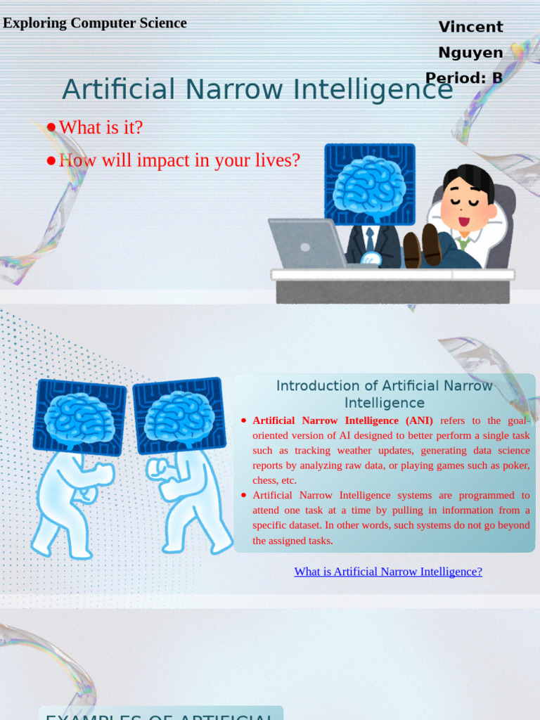 Artificial Narrow Intelligence | PDF | Artificial Intelligence | Intelligence (AI) & Semantics