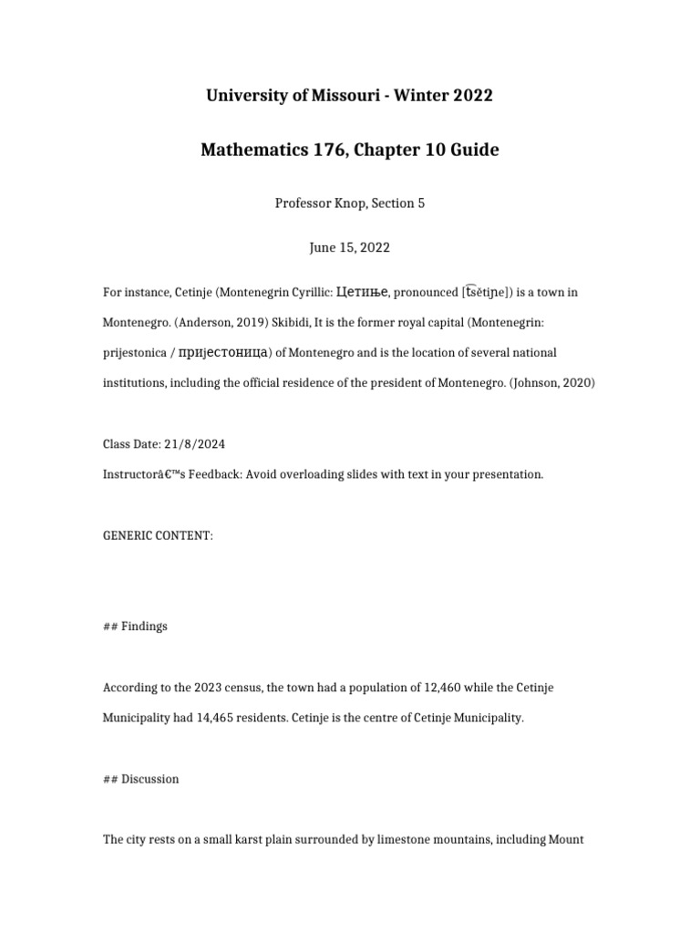 Mathematics 176 Chapter 10 Guide | PDF | Balkans | Europe