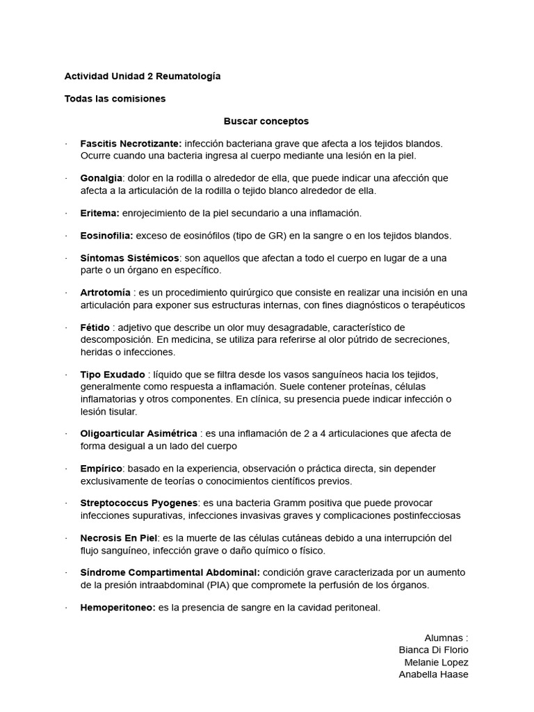 TP Semio | PDF | Inflamación | Enfermedades y trastornos humanos