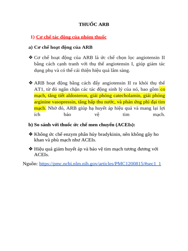 Thuốc ARB | PDF