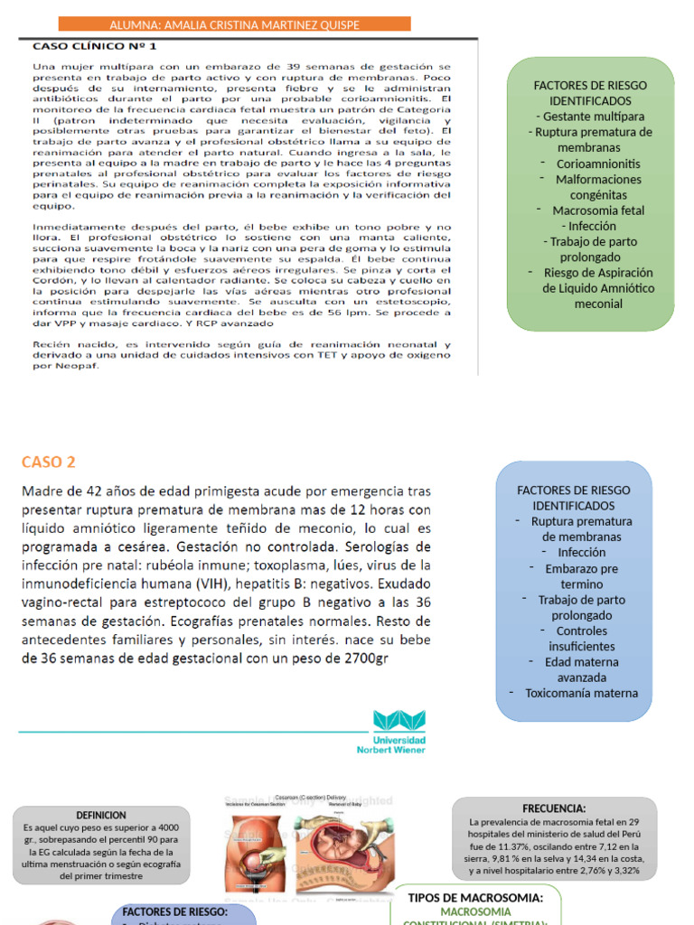 Macrosomia Fetal Tarea 2 | PDF | El embarazo | Parto