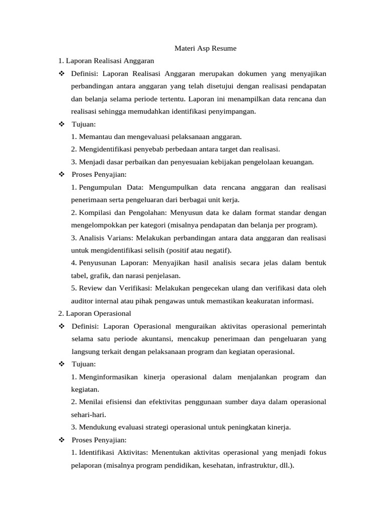 Materi Asp Resume | PDF
