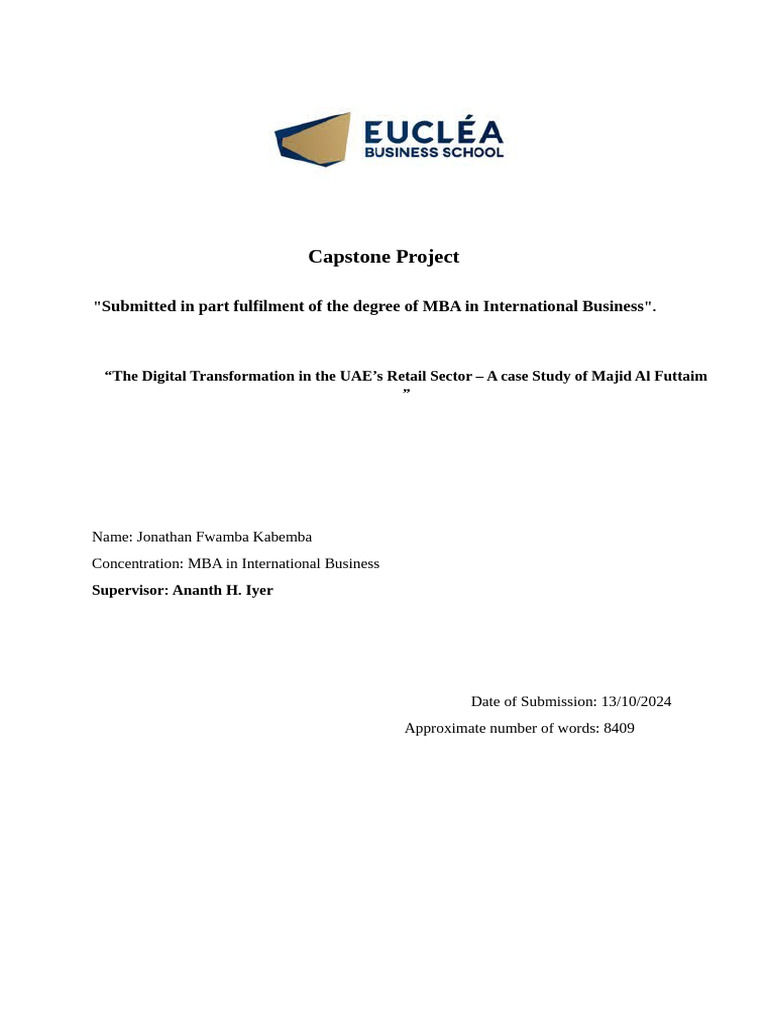 Capstone Project Jonathan | PDF | E Commerce | Retail