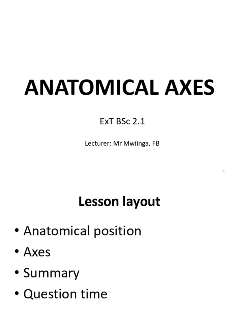 5. Anatomical axes | PDF