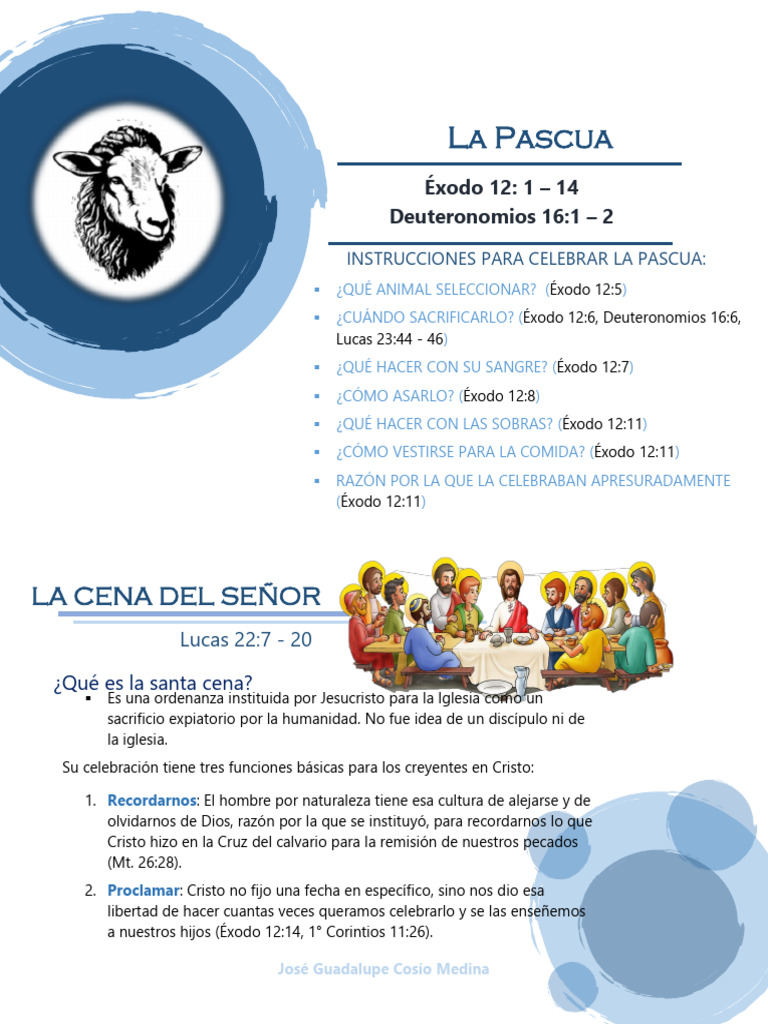 La Pascua | PDF | eucaristía | Cristo (título)