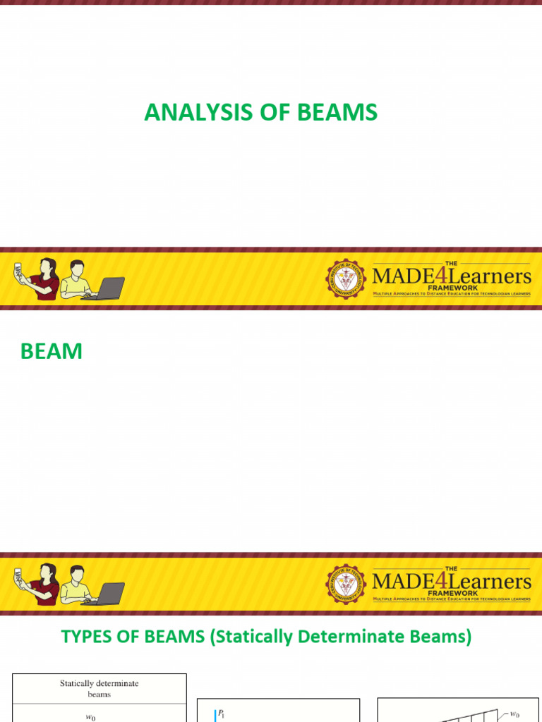 TOPIC 6. Structural Analysis (Beams) | PDF | Cartesian Coordinate ...