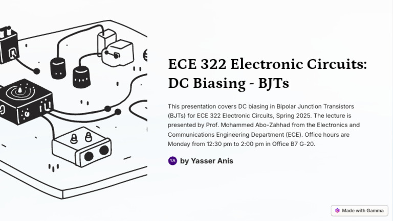 Electronic-Circuits-DC-Biasing-BJTs 1 | PDF
