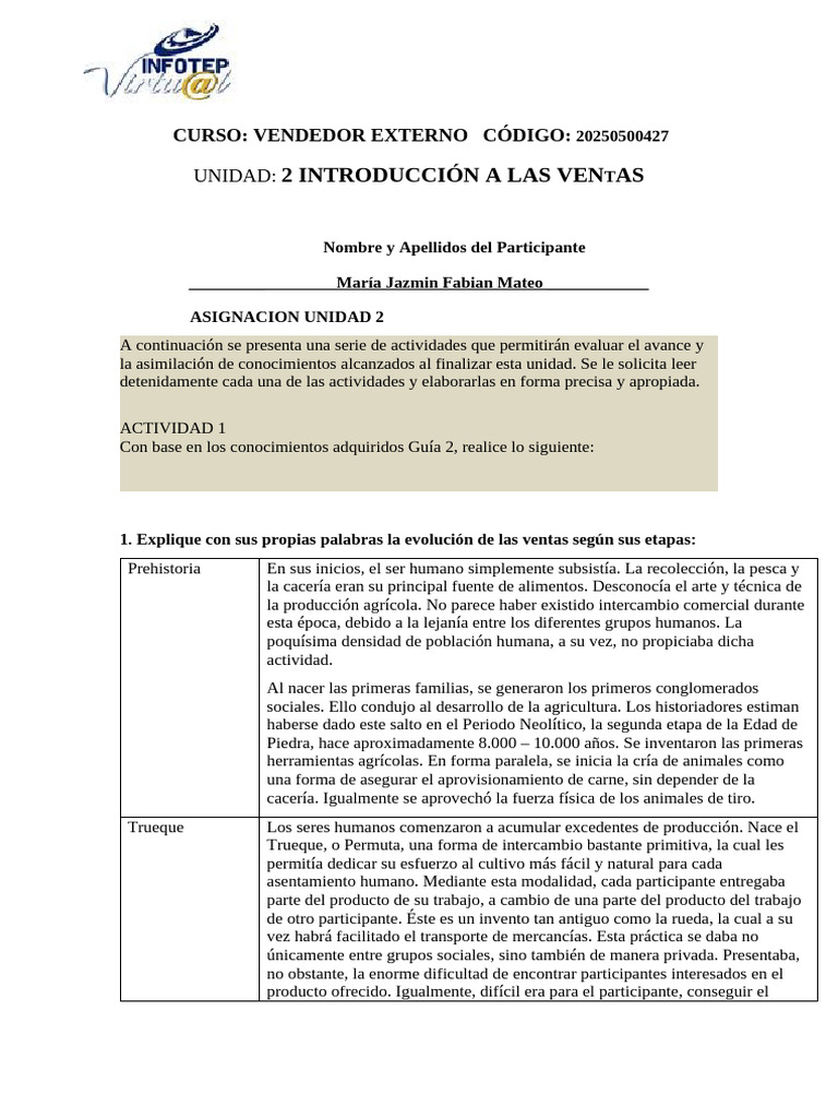 Evolución y Conceptos de Ventas | PDF | Marketing | Mercado (economía)