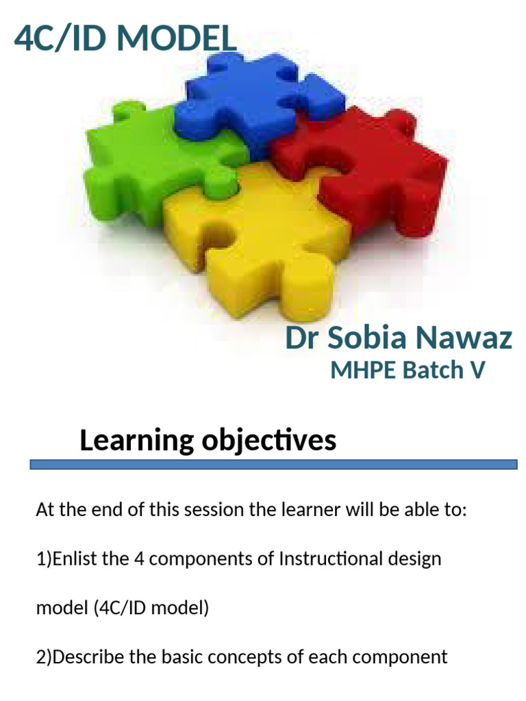 Understanding the 4C/ID Model in Instructional Design | PDF ...