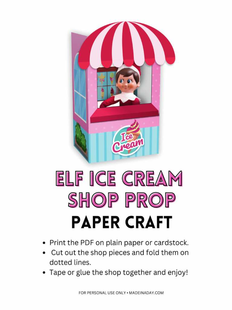 Christmas Elf Ice Cream Shop | PDF
