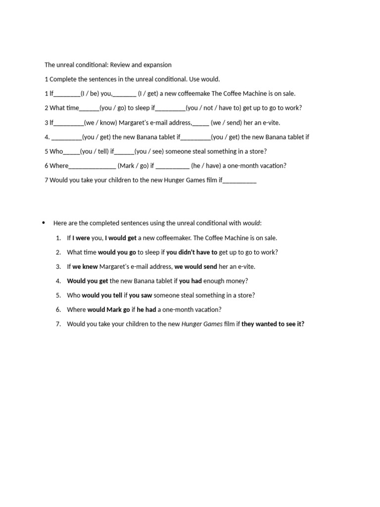 The Unreal Conditional | PDF