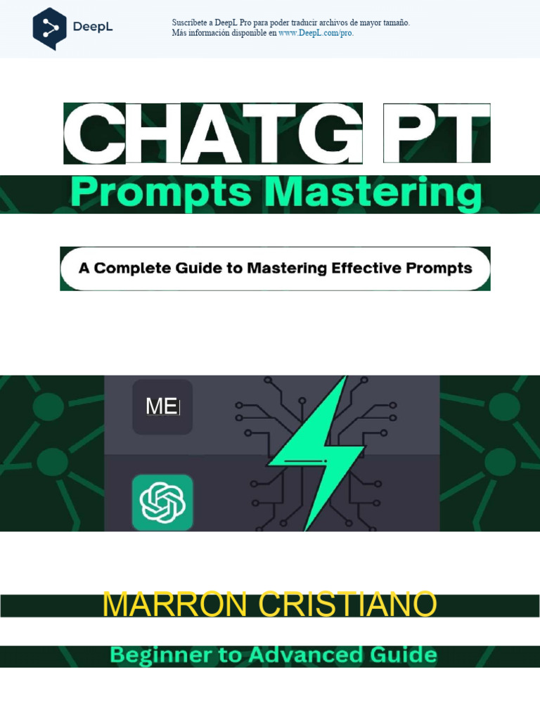 Chat GPT Prompts Mastering COMPLETO TRADUCIDO | PDF | Aprendizaje