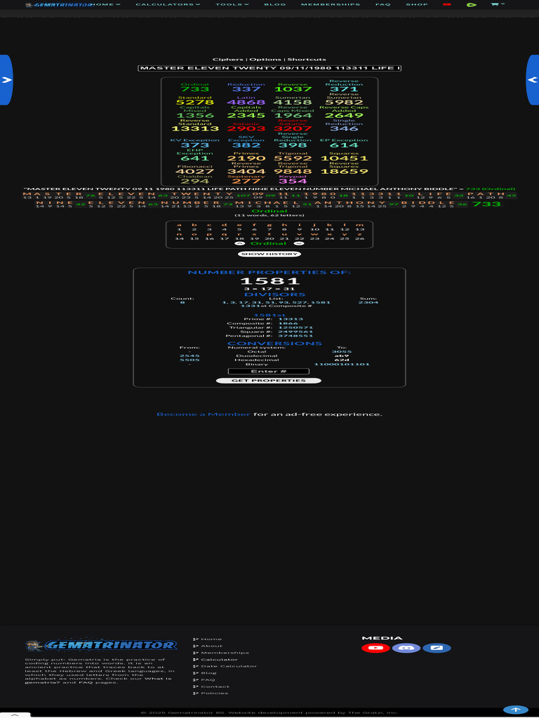 Web's #1 BEST Gematria Calculator English Gematria 2 | PDF | Notation ...