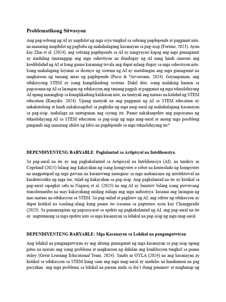 Concept Draft Tagalog | PDF