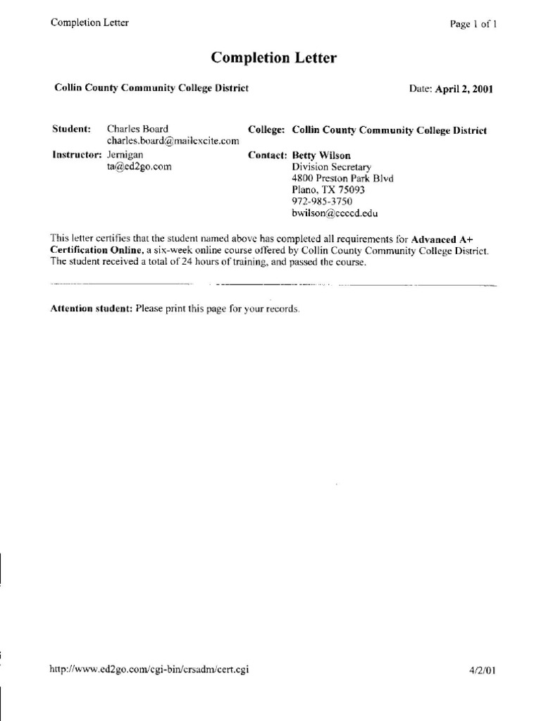 CCCCD Advanced APlus | PDF