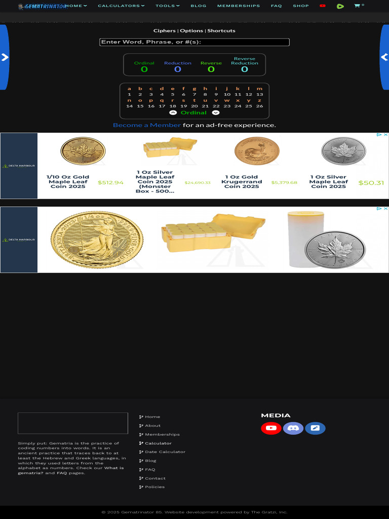 Web's #1 BEST Gematria Calculator English Gematria 3 | PDF | Collation