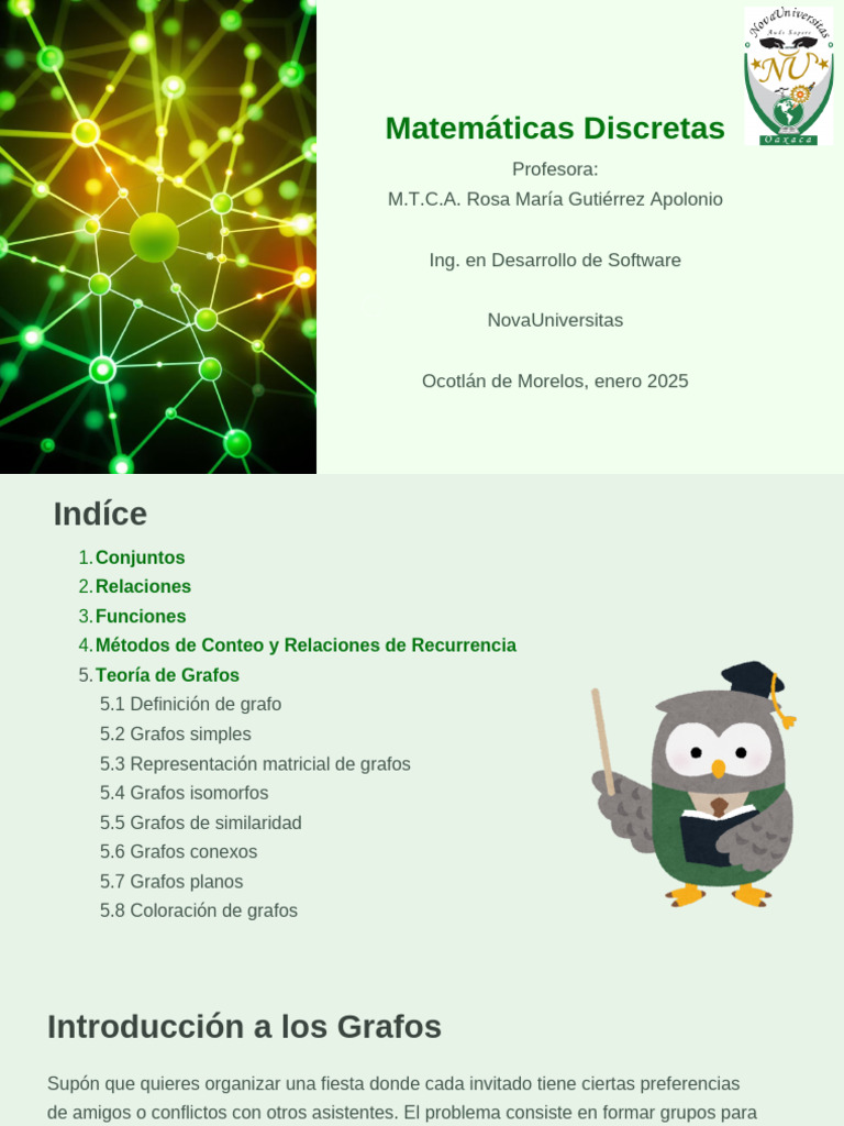 5 Teoria de Grafos 1 | PDF | Teoría de grafos | Vértice (teoría de grafos)