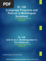 Jim Cummins' Theories on Bilingualism | PDF | First Language | Minority ...